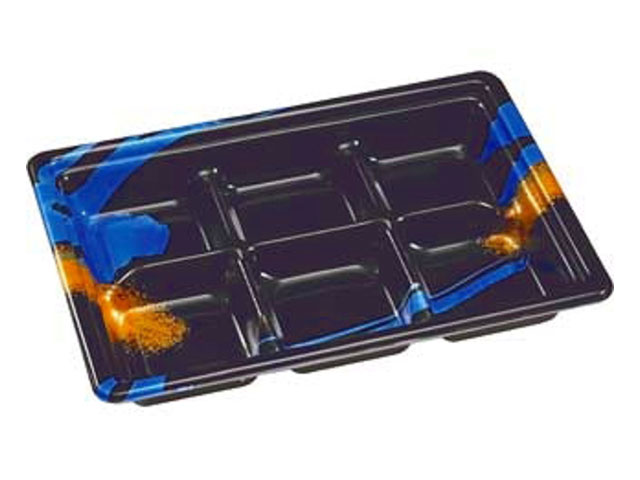 刺身6点盛。盛り付け易い刺身容器。※蓋は別売り。サイズ：230×161×30mm／材質：PSP／重量：7g商品コード00397092メーカー名エフピコ重量7.00g電子レンジ不可種別本体のみ対応蓋（別売）T-箱もり-60嵌合蓋APETエコ関...