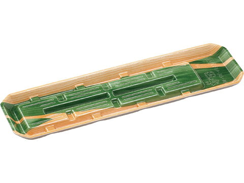 豊富な柄とサイズのうなぎ容器。有頭2尾用サイズ。サイズ：346×95×16mm／材質：PSP／重量：6g商品コード00478387メーカー名エフピコ重量6.00g電子レンジ不可種別本体のみ関連商品(ケース)FU-35-10(V) 木目葉らん...