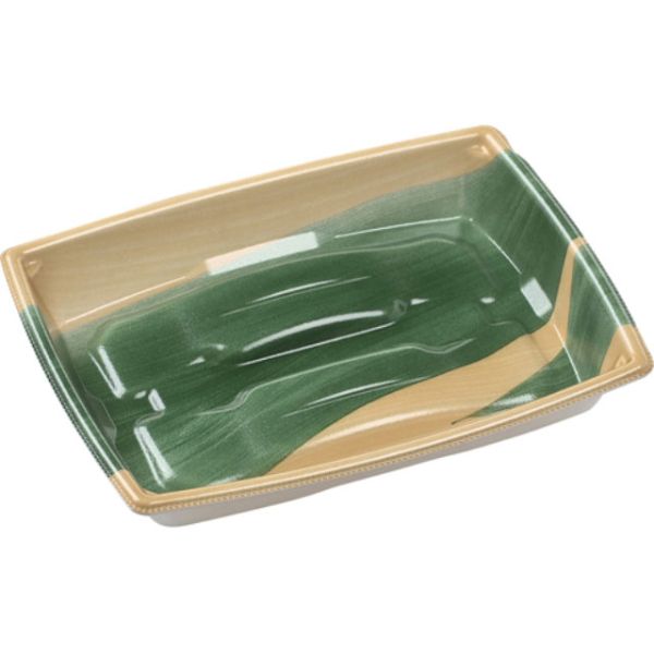 深型に見えても沈み込まないアーチ形状の上げ底。※蓋は別売り。サイズ：196×147×30mm／材質：PSP／重量：5g／容量：240cc商品コード00549792メーカー名エフピコ重量5.00g電子レンジ不可種別本体のみ対応蓋（別売）T-角...