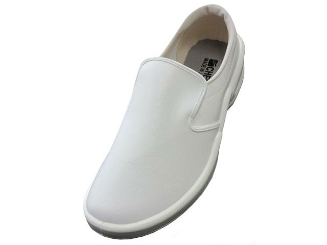 東北大教授監修、最先端技術の超防滑国産厨房靴日本製クラリーノアッパー、防滑ソール、耐油ソール、衝撃吸収ソール、高強度仕様。サイズ：26.0cm色：白商品コード00561956メーカー名弘進ゴム関連商品(バラ)シェフメイトCG002白26.0...