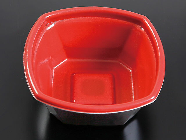 柔軟性があり、割れにくい素材のどんぶり容器。内容物を引き立たせるハイブリッドな形状。別売りの蓋は、醤油皿(薬味皿)としても使用できます。※蓋は別売り。サイズ：154×154×64mm材質：耐熱PSP重量：約6gごはん容量約330g商品コード...