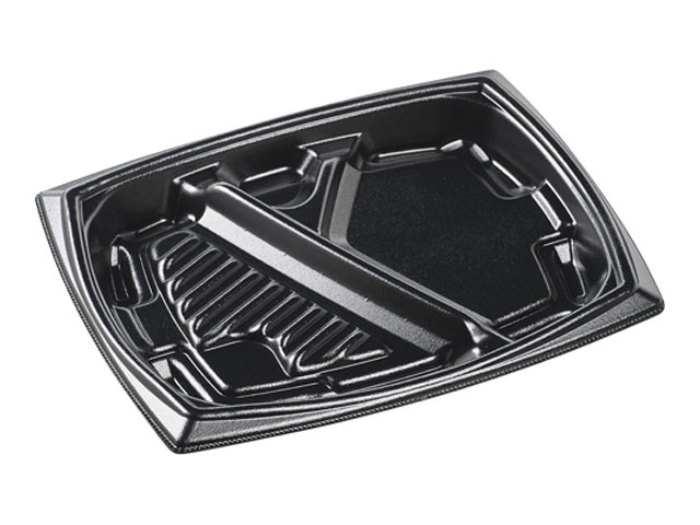 電子レンジ対応の弁当容器。カチッとはまる外嵌合タイプ。※蓋は別売り。サイズ：241×195×29mm／材質：マルチFP／重量：8g商品コード00575582メーカー名エフピコ重量8.00g電子レンジ可種別本体のみ対応蓋（別売）T-エリッシュ...