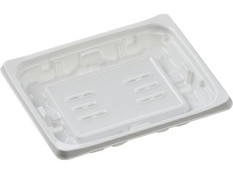 蓋の高さが選べる電子レンジ対応の惣菜容器。カチっと嵌まる嵌合(かんどごう)タイプで、液漏れしにくい容器です。※蓋は別売り。サイズ：132×108×20mm／材質：PPフィラー／重量：6g商品コード00577445メーカー名エフピコ重量6.0...