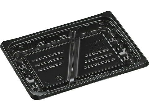 蓋の高さが選べる電子レンジ対応の惣菜容器。カチっと嵌まる嵌合(かんどごう)タイプで、液漏れしにくい容器です。※蓋は別売り。サイズ：177×130×26mm／材質：PPフィラー／重量：10g商品コード00578800メーカー名エフピコ重量10...