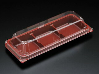 和菓子3個用。カチッとはまる嵌合(かんごう)タイプ。サイズ：192×83×深さ17mm、蓋高さ22mm材質：OPS重量：7.27g商品コード00580143メーカー名スミサイズ192×83×深さ17mm、蓋高さ22mm材質OPS重量7.27...