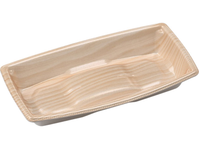 深型に見えても沈み込まないアーチ形状の上げ底。※蓋は別売り。サイズ：196×100×30mm／材質：PSP／重量：3g／容量：180cc商品コード00580396メーカー名エフピコ重量3.00g電子レンジ不可種別本体のみ対応蓋（別売）T-角...