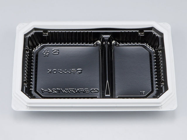 外れにくく開けやすい「強嵌合」弁当シリーズ。ひとまわり小さいお弁当。細めの仕切りでギッシリと詰まった見映えに。仕切りに高さがあり、盛り付けやすい。ごはん約180g。サイズ：207×138×28mm材質：BF重量：10g商品コード006307...