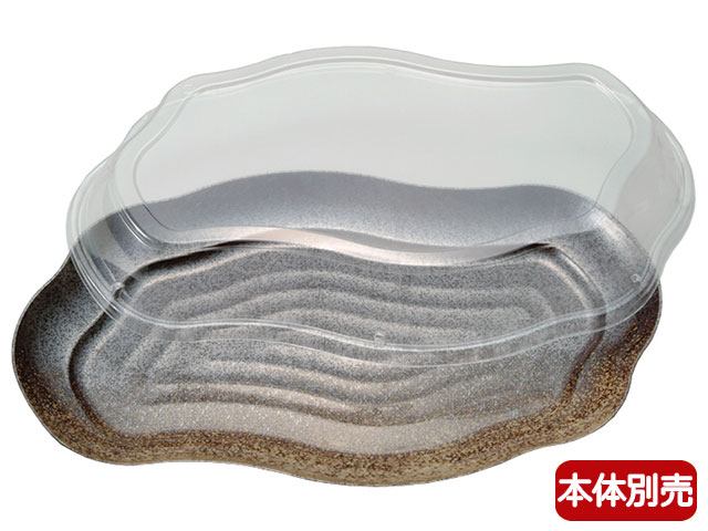 宴(中)専用の浅蓋。※本体別売り。重量：39／材質：OPS商品コード00635301メーカー名ニシキ重量39.00g電子レンジ不可種別蓋のみ対応付属品（別売）刺身容器 宴(中)流星 ニシキ関連商品(ケース)宴(中)浅フタ 80点・注意事項：...