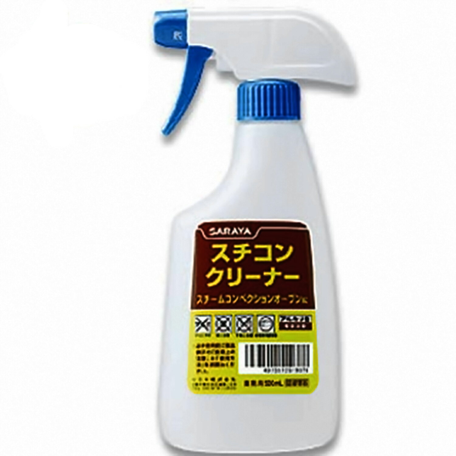 スチコンクリーナー用の泡状スプレーボトルです。噴射形状：泡状。吐出・噴射量：0.7ml/回。重量：73g商品コード00670475メーカー名サラヤ重量73.00g関連商品(ケース)スプレーボトル500MLスチコン用 12点・注意事項：モニタ...