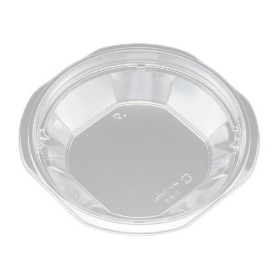 サラダ・フルーツ容器の新定番。丸型形状で売場を差別化。ストレートラインでラベルが剥がれにくく、段積み全高も綺麗に揃う、工場や売場にも優しい機能を兼ね備えています。サイズ：188×188×40mm材質：バイオマスプラ重量：14g商品コード00...