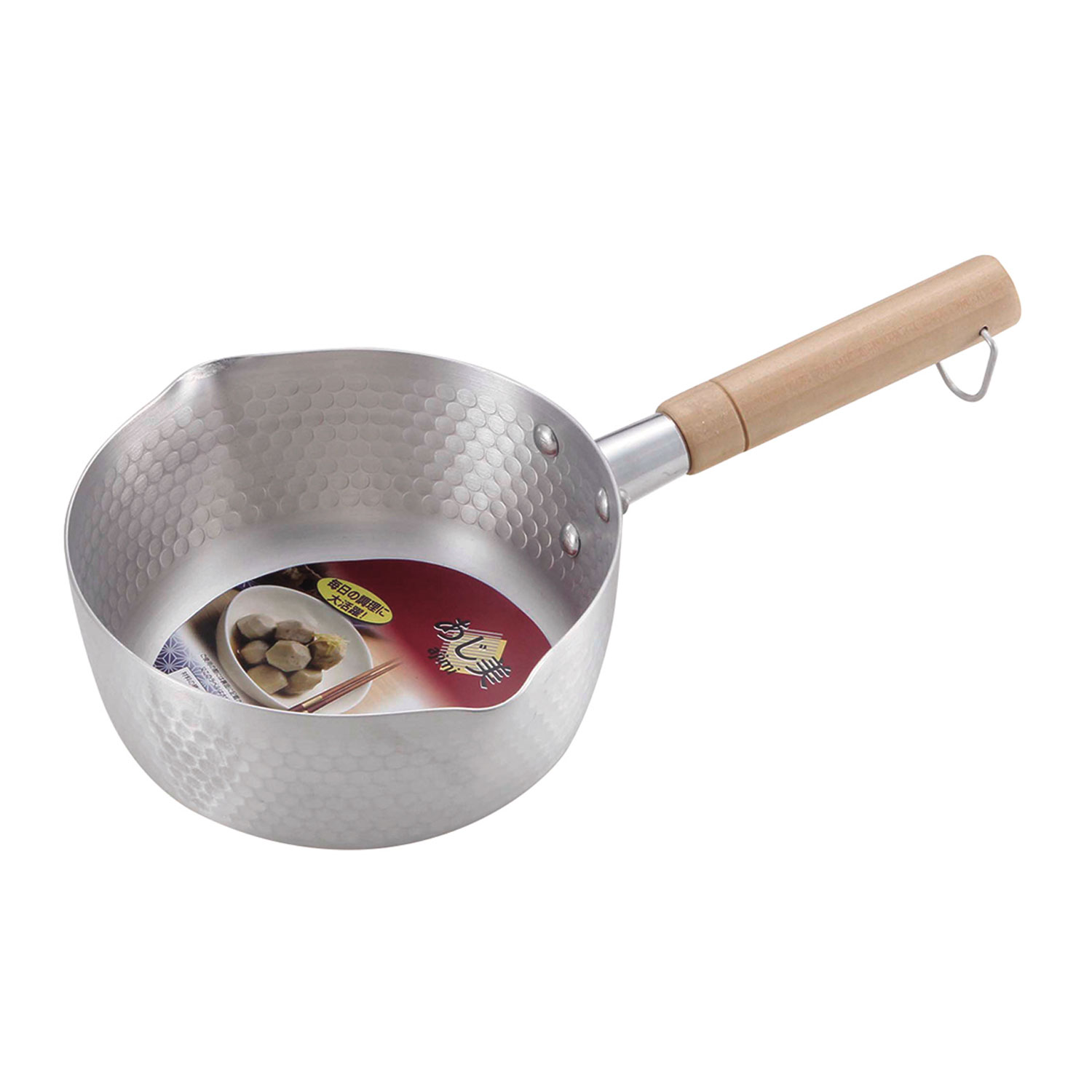 毎日の調理に使いやすい行平鍋。アルミ製なので熱効率に優れ、軽くて扱いやすい。ガス火専用。[原産国]中国。サイズ：全長310×幅175×高さ75mm材質：[本体]アルミニウム合金、[取っ手]天然木重量：230g容量：[満水容量]1.3L厚さ：...