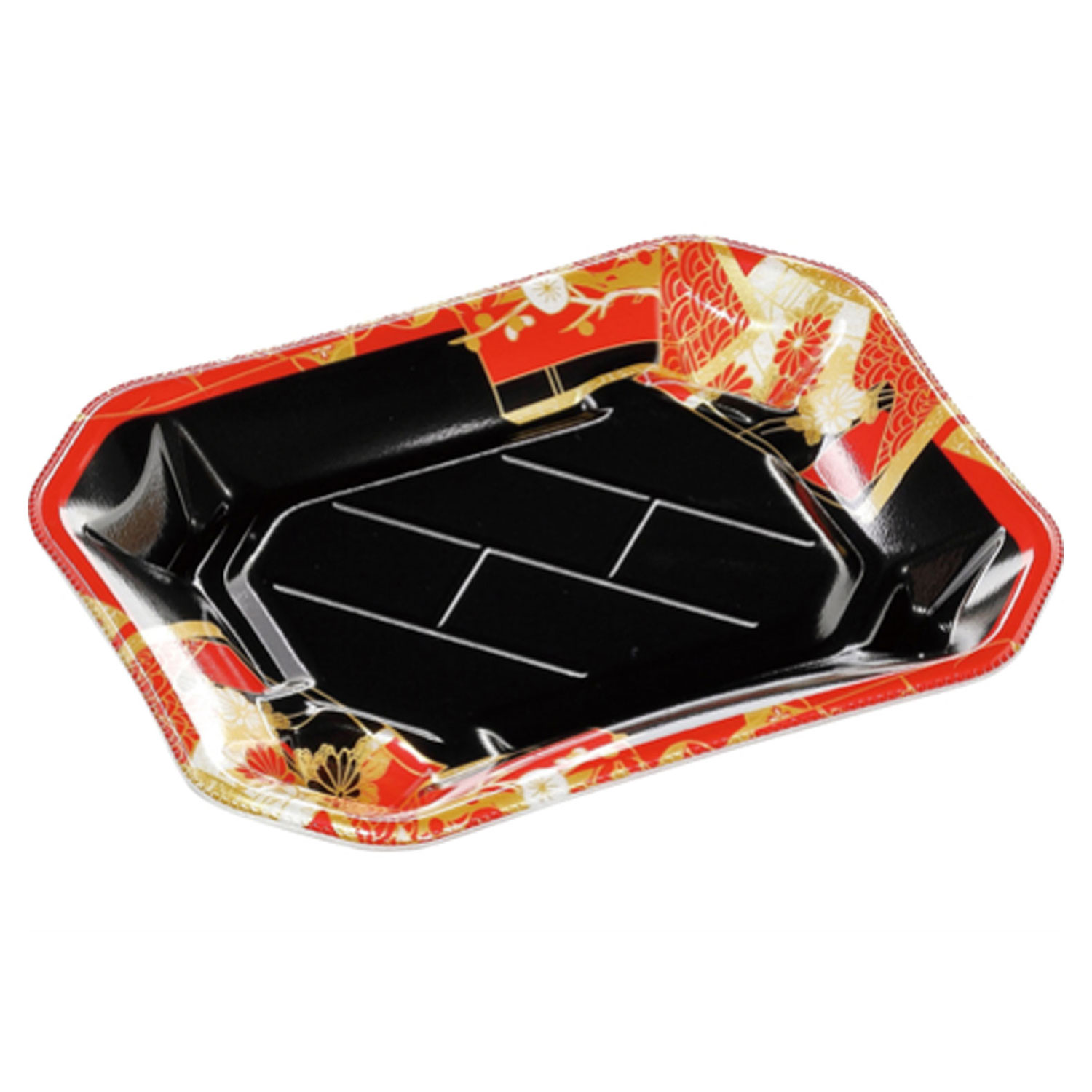 寿司6貫用。すみ切りで今までにない形状です。サイズ：184×143×23mm／材質：PSP／重量：3.5g商品コード00685263メーカー名エフピコ重量3.50g電子レンジ不可種別本体のみ対応蓋（別売）T-美彩2-3 嵌合蓋 APエコ関連...