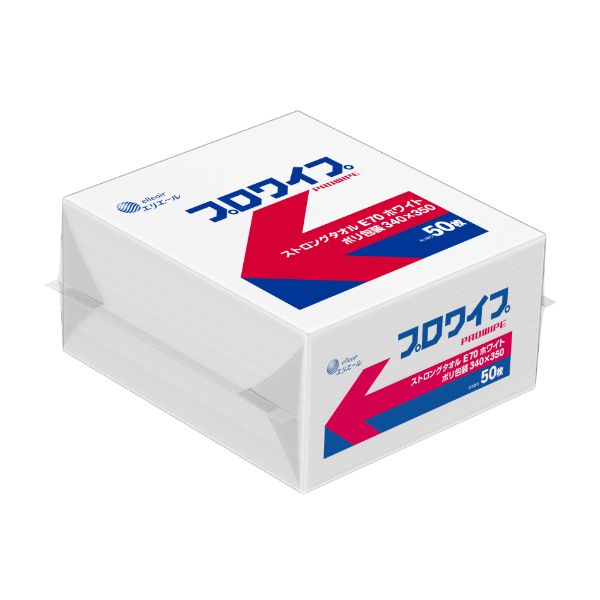 十分な強度があるため毛羽立ちにくく、丈夫で長持ち。異物混入防止対策に。吸収性が高く、水や油を素早く吸収します。正方形に近い340×350mmサイズです。衛生的で開封しやすいミシン目入りポリ包装。パルプ、PP配合品。サイズ：[個装サイズ]17...