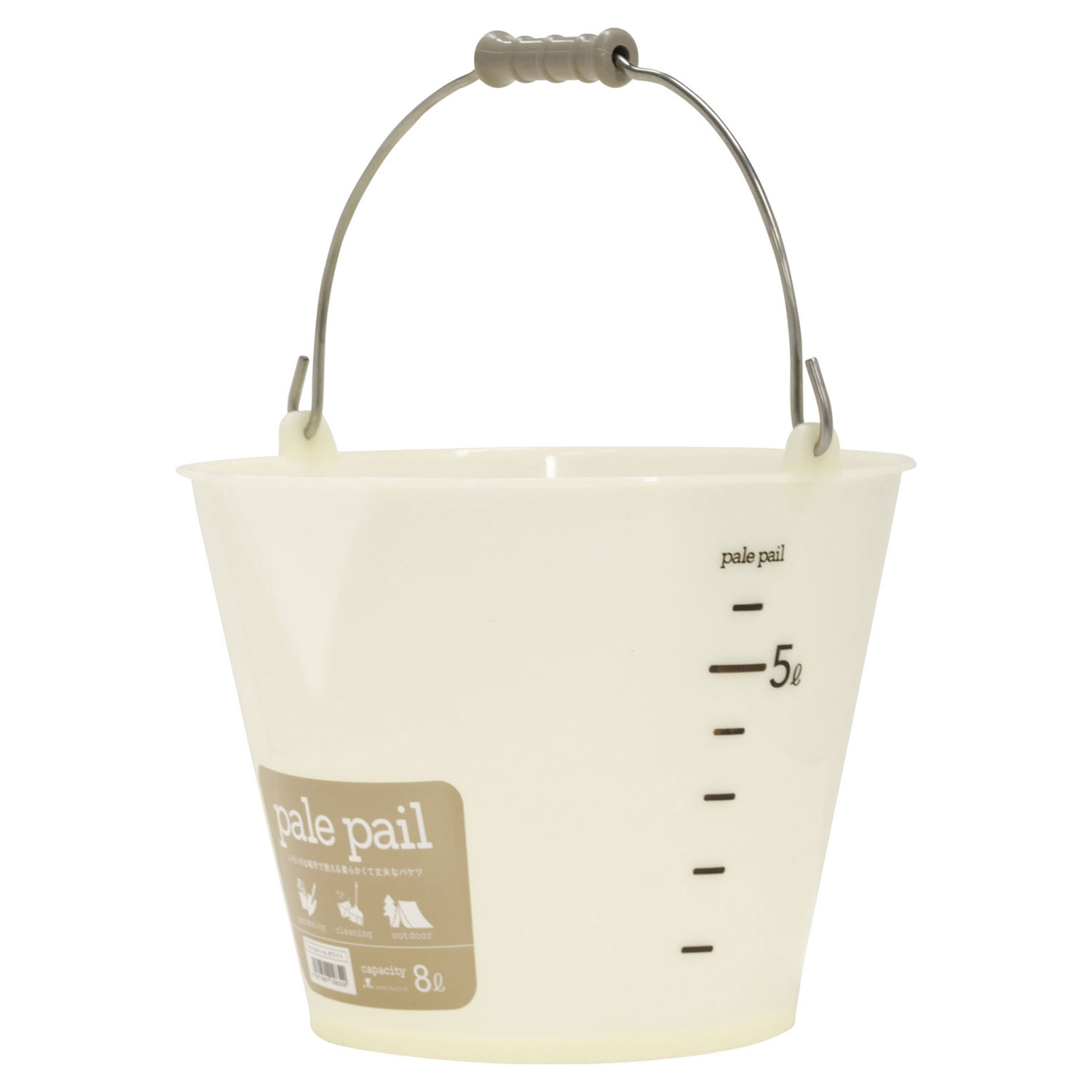 いろいろな場所で使える柔らかくて丈夫なかわいいバケツ。サイズ：280×280×217mm材質：PE、EVA重量：417g容量：8L商品コード00403684メーカー名リス重量417.00g関連商品(ケース)ペールペール 8L W 20点・注...