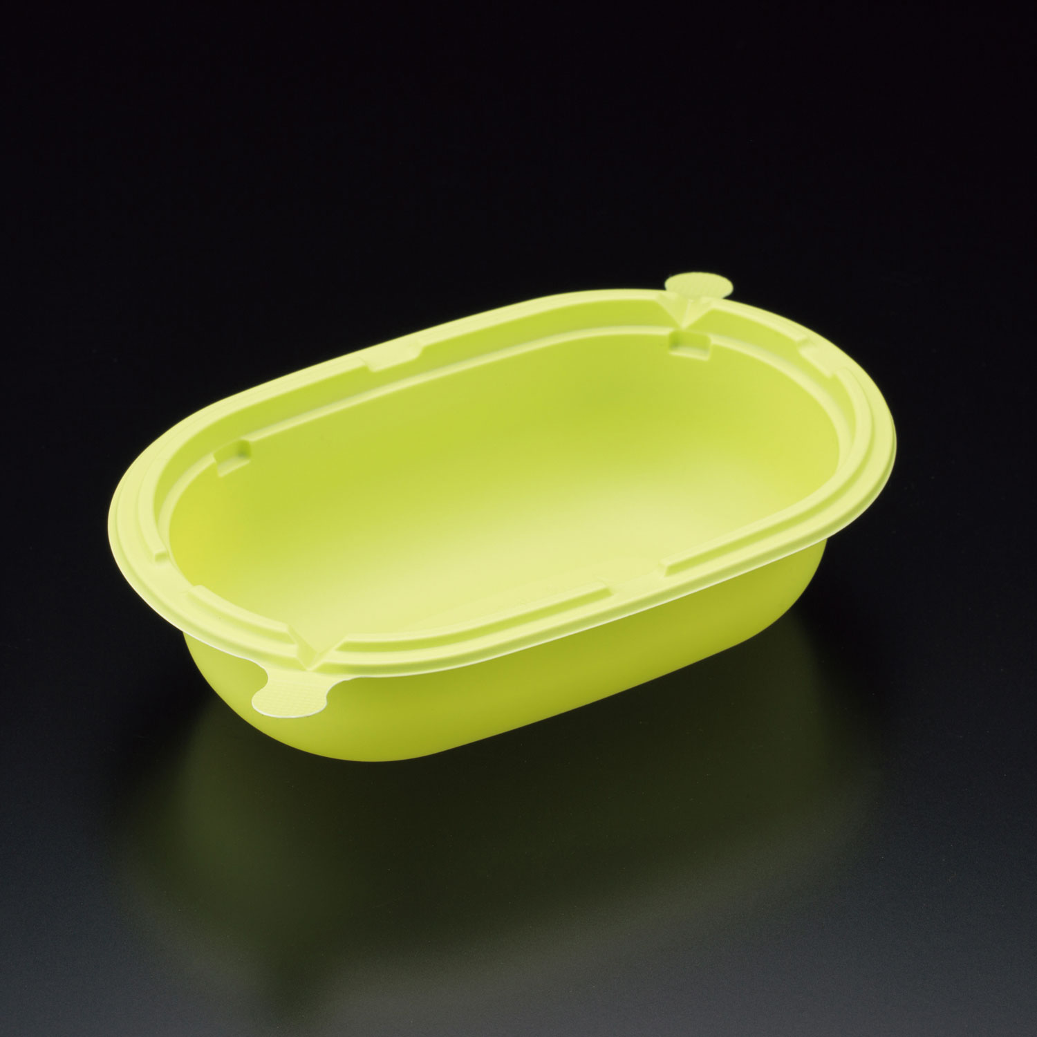 丸みのある100gご飯とおかずのコンパクト2段弁当本体。レンジアップ対応容器。ビタミンカラーも特徴です。プラスもう一品を促すバランスの良い食事意識が高まる貢献を期待出来ます。サイズ：140×90×39mm／材質：PPフィラー／容量：220m...