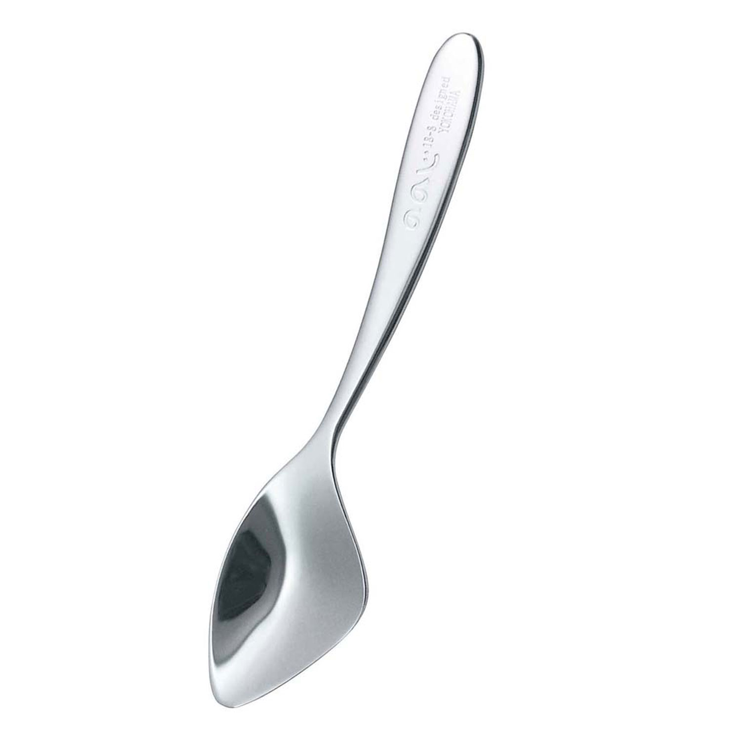 はじまりはスプーンから。新生児が初めて使う道具の開発からスタート。瓶の底角もきれいにすくえます。サイズ：[外寸]150mm、[皿幅]35mm材質：18-8ステンレス商品コード00433227サイズ[外寸]150mm、[皿幅]35mm材質18...