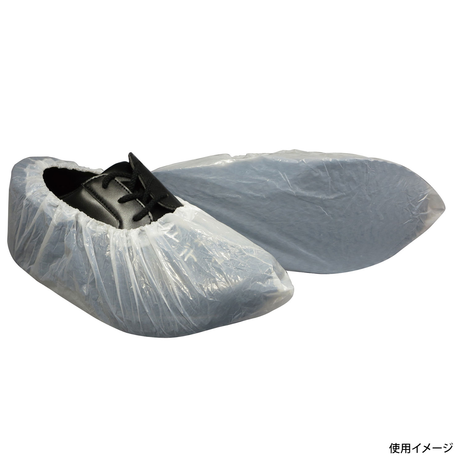 経済的なポリエチレン製の防水シューズカバーです。ゆったりとしたサイズです。水周り、清潔区域、食品加工等の幅広いシーンでご使用頂けます。清潔感のある乳白色を採用しました。サイズ：W40×H16cm材質：ポリエチレン重量：400g商品コード00...
