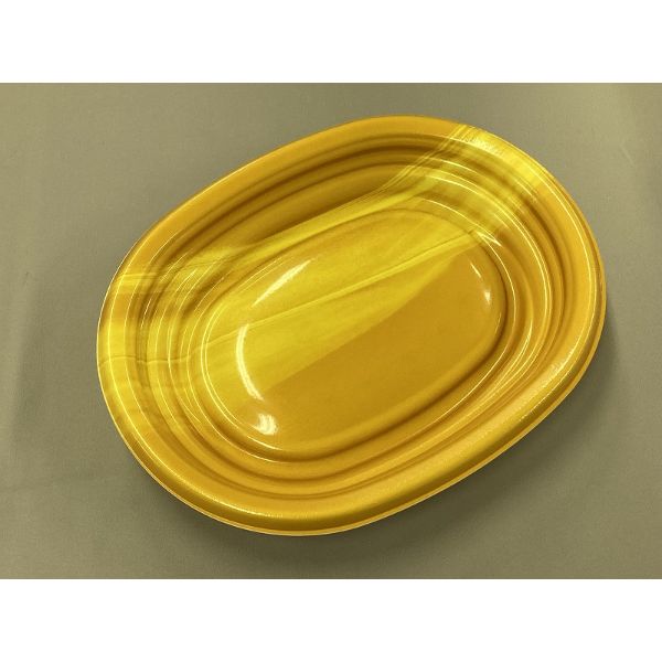 食材をおいしく魅せるベジカラー！野菜をイメージした自然鮮やかさで中身を引き立たせます。底上げ形状でボリューム感が出ます！※本体のみ。蓋別売り。サイズ：220×170×33mm材質：耐熱PSP重量：6g容量：200g商品コード00712978...