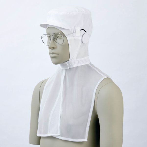 豊富なカラーで異物混入を防ぐシンプルな頭巾帽子。ケープ付、抗菌・透け防止・吸汗速乾・制電機能付き。サイズ：M材質：ストレッチドビー(ポリエステル100%)商品コード00426861メーカー名住商モンブランサイズM材質ストレッチドビー(ポリエ...