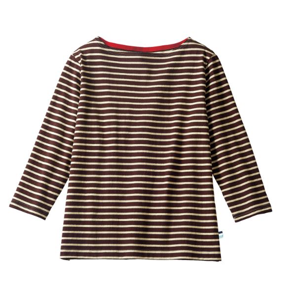 「ワールドグループ」とのコラボ商品「ブランシェ」シリーズ。形態安定加工でシワになりにくいカットソー。清潔感のあるシックなマリンテイストは、コーヒースタンドやカフェ、ベーカリーと好相性。サイズ：SS材質：16/2 ニットボーダー(綿100%)...