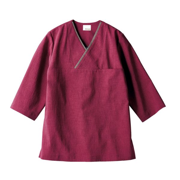 天然色素を用いて環境に配慮したエコ素材「オニベジ」シリーズ。落ち着きのある色と着やすさで、幅広いショップに対応できるプルオーバー。抗菌機能付き。サイズ：LL材質：オニベジポプリン(ポリエステル100%)商品コード00443147メーカー名住...