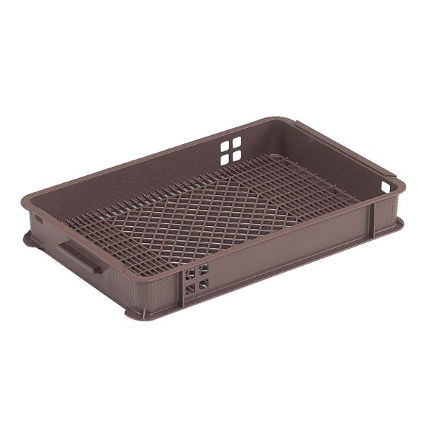 ばんじゅうシリーズの大型サイズ。シリーズすべてのばんじゅうが相互に篏合でき、用途に合わせた使い方ができます。サイズ：[外寸]643×419×100mm、[内寸]603×389×75mm材質：PP色：ブラウン商品コード00710195メーカー...