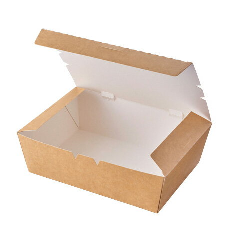 両面PP貼りで耐水・耐油・耐熱性を高めた電子レンジOKの紙ボックス。蒸気穴付きで揚げ物やパンが湿気を吸水するのを防ぎ、フタを5辺でしっかりと固定出来るから、密閉性と強度もアップしております。サイズ：220×160×67mm材質：紙/PP(内...
