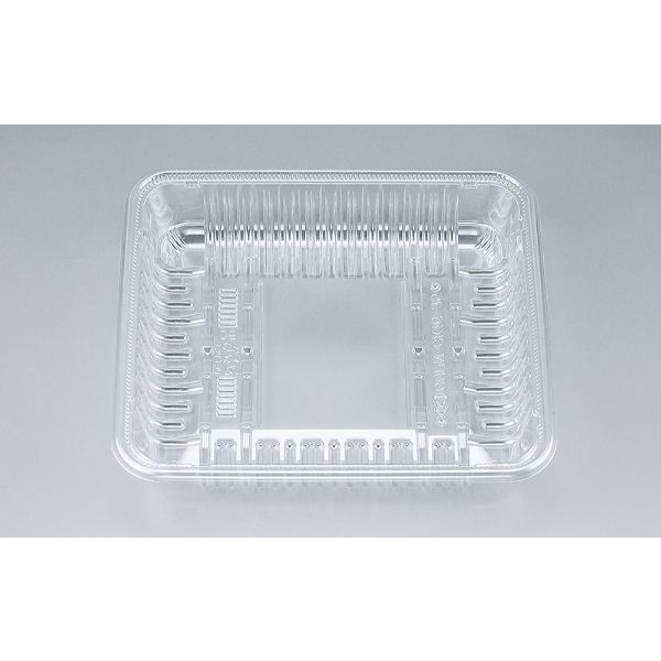 精肉・鮮魚・青果など様々なメニューに使用可能な、使い捨ての食品容器です。ラップでの包装により、蓋付容器からのコストダウンの期待が出来ます。[機能］耐熱60度、耐油。サイズ：185×164×35mm材質：A-PET重量：13g商品コード007...