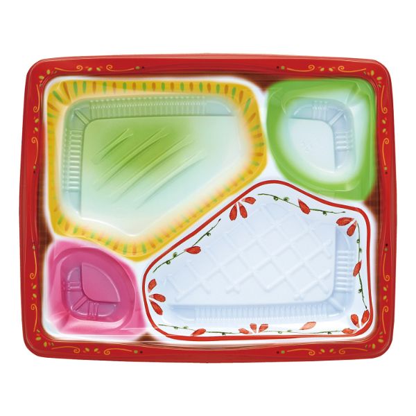 定番のサイズ感・仕切りの商品です。蓋は別売り。サイズ：240×201×47mm材質：PPF重量：20g商品コード00323596メーカー名タカギ産業サイズ240×201×47mm材質PPF重量20.00g電子レンジ可種別本体のみ対応蓋（別売...