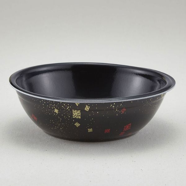 丼ものはもちろん、ラーメン、蕎麦、うどんなど麺類にも。耐熱性能は500W〜600Wで1〜2分が目安です。揚げたてのフライなど、熱々なものを直接入れないでください。サイズ：φ180×50mm材質：CPPラミ+PSP+PSラミ重量：7.1g容量...