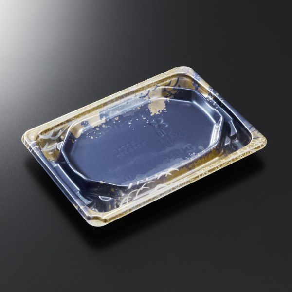漏れにくい内篏合刺身容器、バイオマスプラスチックを10％加えた環境配慮型素材です。サイズ：165×120×22mm／材質：PS+バイオプラスチック／重量：8.9g商品コード00699906メーカー名中央化学重量8.90g電子レンジ不可種別本...
