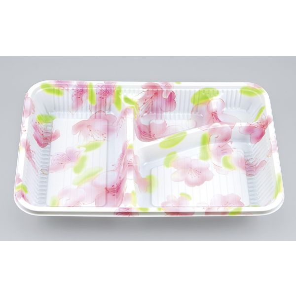 定番の弁当容器です。蘭の花柄の容器で華やかな印象になります。ごはん約290g。蓋は別売り。サイズ：255×170×33mm材質：HIPS重量：18g商品コード00738151メーカー名シーピー化成サイズ255×170×33mm材質HIPS重...