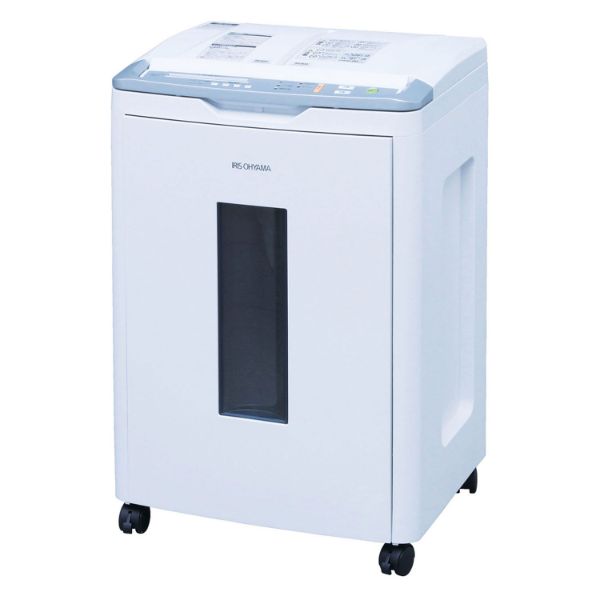 A4コピー用紙320枚を約17分で自動細断します。一度に320枚セット可能なオートフィードシュレッダーです。ゴミならしアーム搭載で細断くずが山にならず、ダストボックスからあふれるのを防ぎます。[細断最大枚数(枚)(50/60Hz)]320。...
