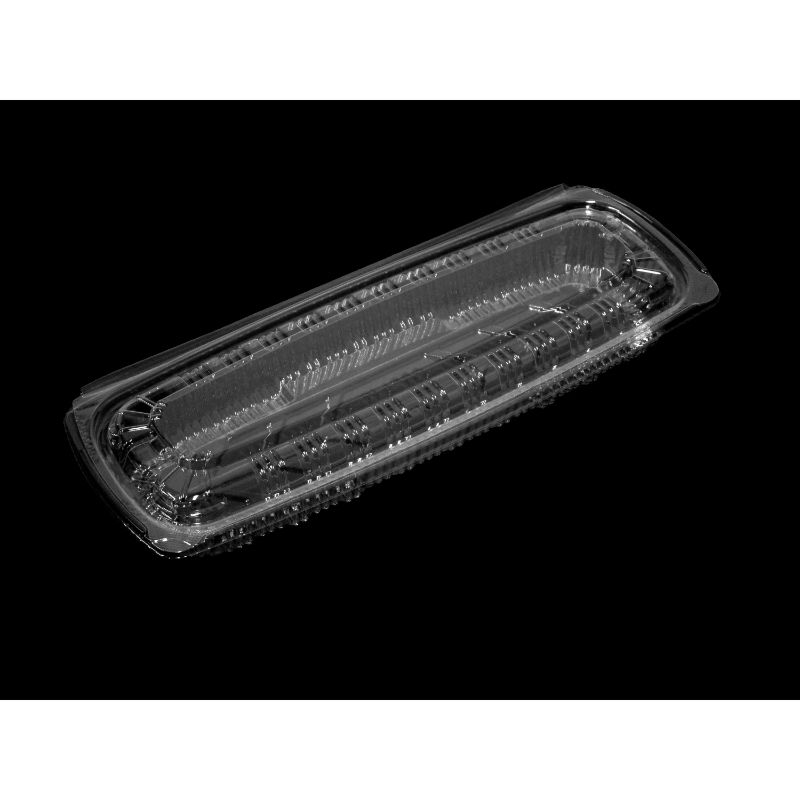 焼鳥用内嵌合フードパック軽量品。21cm串用。内嵌合容器の為、傾けてもタレ漏れしづらい構造となっておます。[内容量目安]2本。サイズ：248×92×36mm材質：クリアニードU重量：7.5g商品コード00715561メーカー名デンカポリマー...