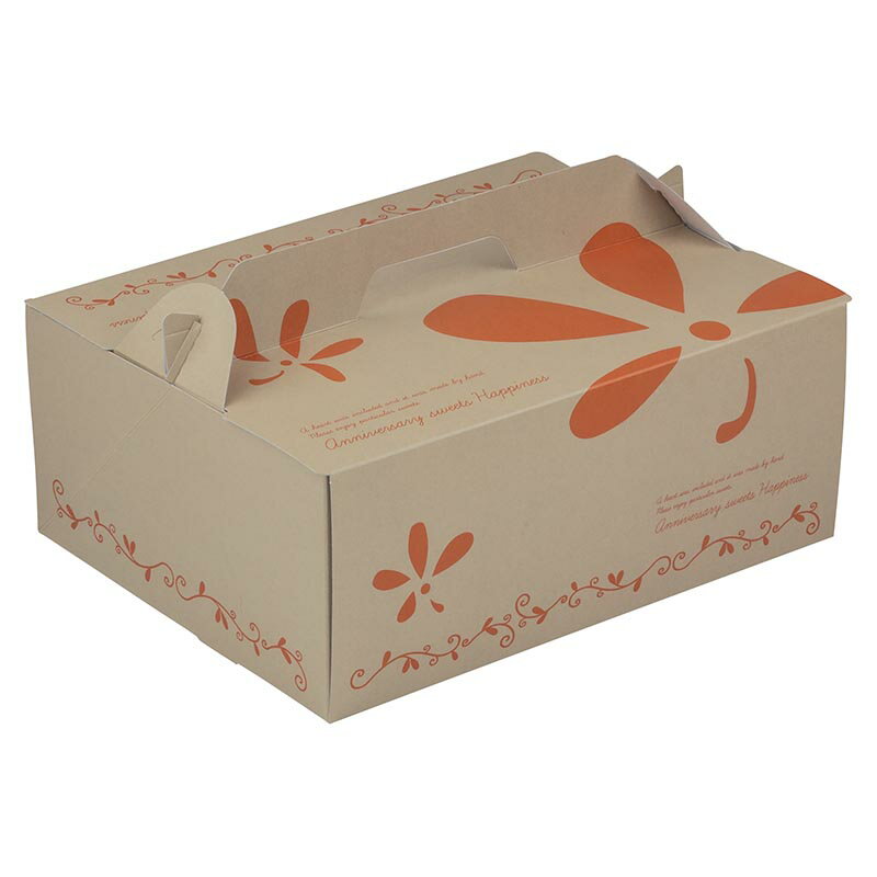 落ち着いた花柄が可愛い。出し入れ楽々なサイドオープンタイプ。高さ110mmHの持ち手付サービス箱です。サイズ：270×210×110mm材質：紙重量：120g商品コード00733919メーカー名ヤマニパッケージサイズ270×210×110m...