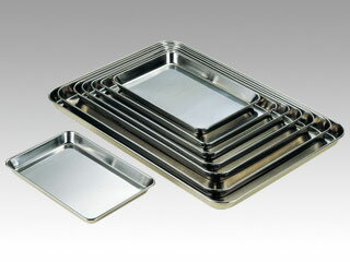 サイズ：幅220×奥行155×高さ15mm材質：18-0ステンレス商品コード00356602関連商品(バラ)18-0 ケ-キバット 9インチ 1点・注意事項：モニターの発色によって色が異なって見える場合がございます。・領収書については、楽天...