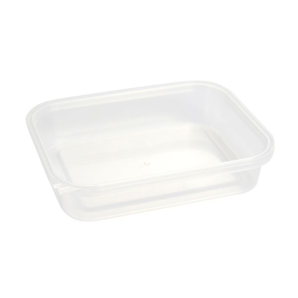 汎用性の高い角型セーフティ容器。※蓋は別売りです。サイズ：165×125×38mm材質：PP容量：450ml商品コード00639752メーカー名酒井容器サイズ165×125×38mm材質PP容量450ml電子レンジ不可種別本体のみ対応蓋（別...