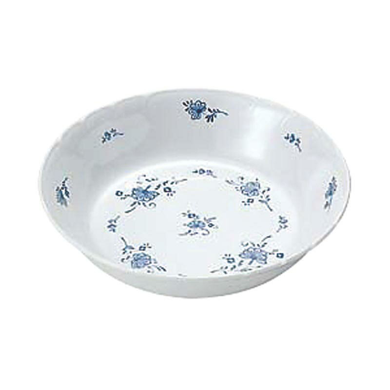 ブルー色の親しみやすい花のデザイン。[品番]319005。サイズ：φ166×37mm材質：メラミン樹脂容量：490cc商品コード00479155メーカー名エンテックサイズφ166×37mm材質メラミン樹脂容量490cc関連商品(ケース)ビュ...