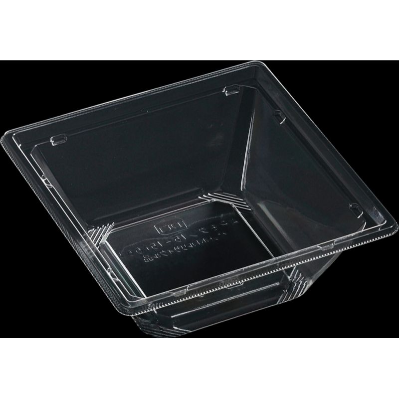サラダ容器。サイズ：146×146×55mm材質：APET重量：11.9g商品コード00731527メーカー名エフピコサイズ146×146×55mm材質APET重量11.90g電子レンジ不可種別本体のみ対応蓋（別売）T-APモダン15-15...