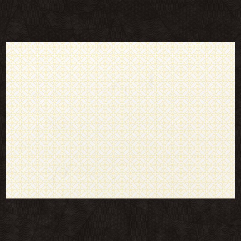 かわいらしい和柄をあしらったテーブルマット。大礼和紙で高級感も演出します。食卓のおしゃれな演出に来客時やお祝い時に。テーブルの汚れ防止に。落ち着いた雰囲気で食卓を優雅に彩ります。サイズ：260×380×1mm材質：紙重量：8g商品コード00...