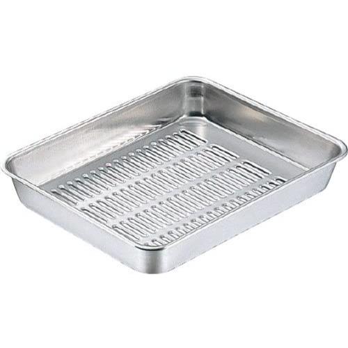 業務用水切りバット。ご家庭でもご使用頂けます。サイズ：248×200×H31mm材質：18-8ステンレス品番：021066商品コード00467467メーカー名大屋金属サイズ248×200×H31mm材質18-8ステンレス対応蓋（別売）CLO...