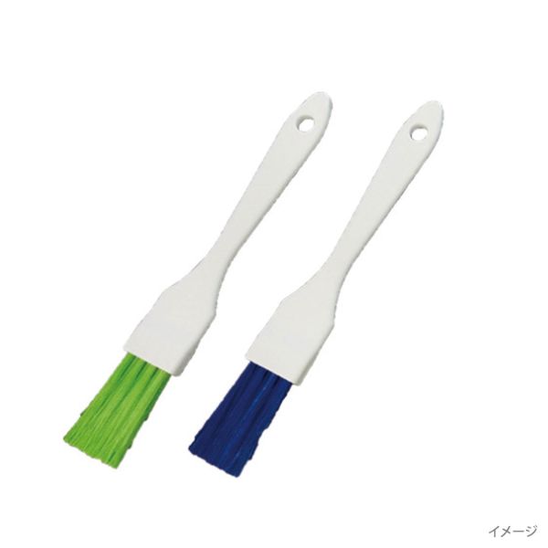 用途に合わせて、大中小の3タイプおよび5色のカラーから選べるカラーペストリーブラシ。耐熱温度：120℃。サイズ：L215×W30mm、[毛丈]50mm材質：[ブラシ]PBT φ0.2、[植毛台]PP重量：25g商品コード00334194メー...