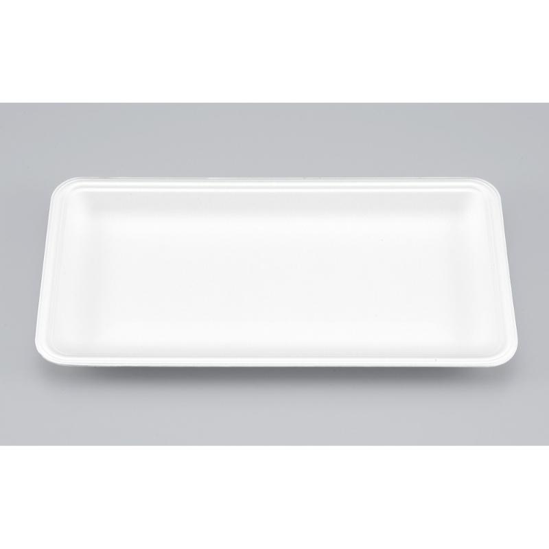 精肉・鮮魚・青果・惣菜など様々なメニューに使用可能な、使い捨ての食品容器です。ラップでの包装により、蓋付容器からのコストダウンの期待が出来ます。[機能]耐寒、耐熱85度、断熱、保温。サイズ：298×155×25mm材質：PSP重量：6.8g...