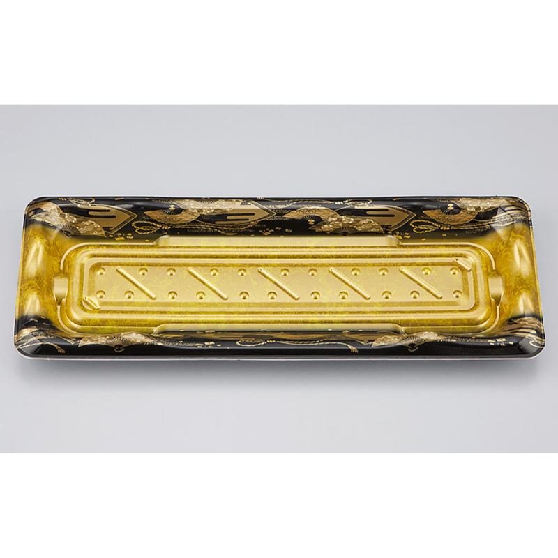 寿司6貫用。※蓋は別売り。サイズ：274×103×23mm材質：SF重量：4.8gメーカーシリーズ名：SF港商品コード00601211メーカー名シーピー化成サイズ274×103×23mm材質SF重量4.80g電子レンジ不可種別本体のみ関連商...
