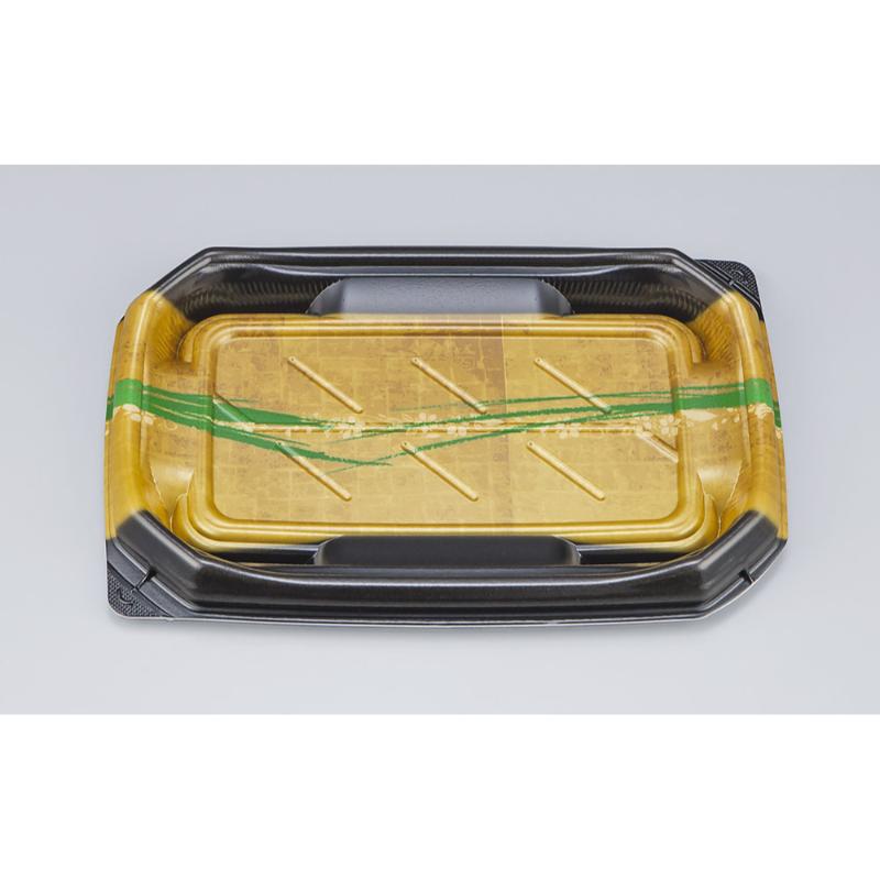 寿司容器です。蓋は別売り。サイズ：216×146×22mm材質：PSP重量：6.3gメーカーシリーズ名：SFN真潮皿商品コード00694698メーカー名シーピー化成サイズ216×146×22mm材質PSP重量6.30g電子レンジ不可種別本体...