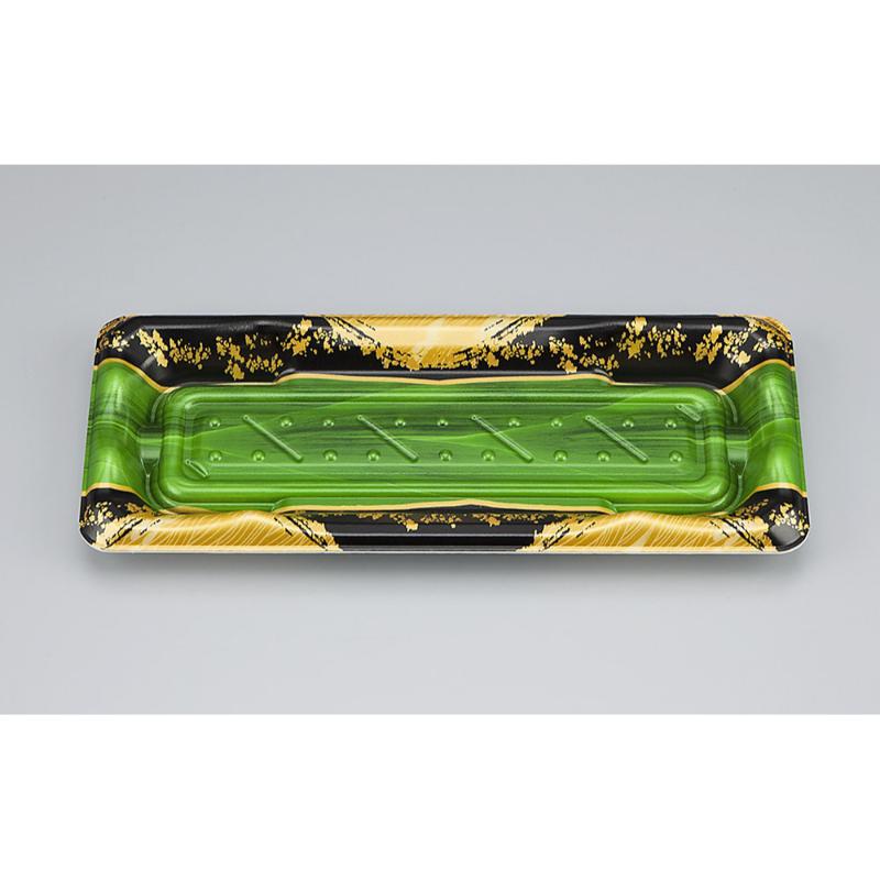 寿司5貫用。※蓋は別売り。サイズ：248×103×23mm材質：SF重量：4.2gメーカーシリーズ名：SF港商品コード00711680メーカー名シーピー化成サイズ248×103×23mm材質SF重量4.20g電子レンジ不可種別本体のみ関連商...