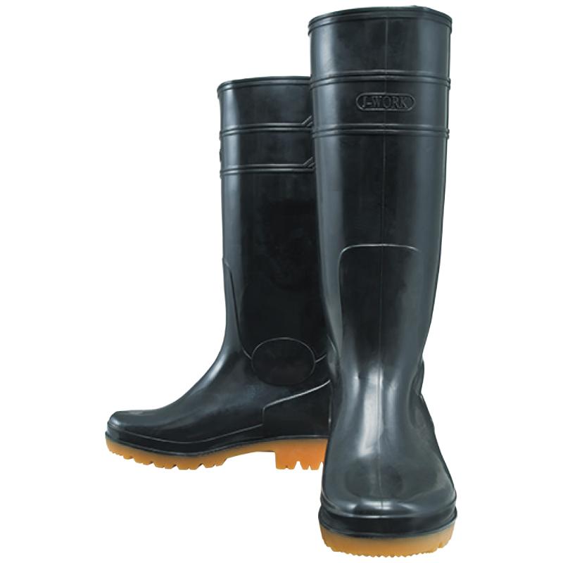 高品質のPVC(塩化ビニール)を使用した滑りにくく丈夫なロングタイプ耐油長靴。靴内側には抗菌生地を使用。本体PVC部分には抗菌剤を練りこみ。(アメゴム色のソール部を除く)。サイズ：25.5cm材質：塩化ビニール重量：1.65kg商品コード0...