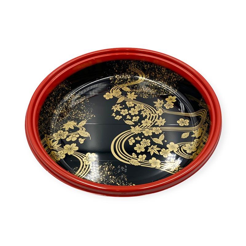 高級感にこだわった寿司桶シリーズ！光沢のある新柄。本体のみの価格となります。※蓋は別売り。サイズ：φ246×41mm材質：HIPS重量：21g原産国／製造国：日本品番：33183商品コード00768076メーカー名中央化学サイズφ246×4...