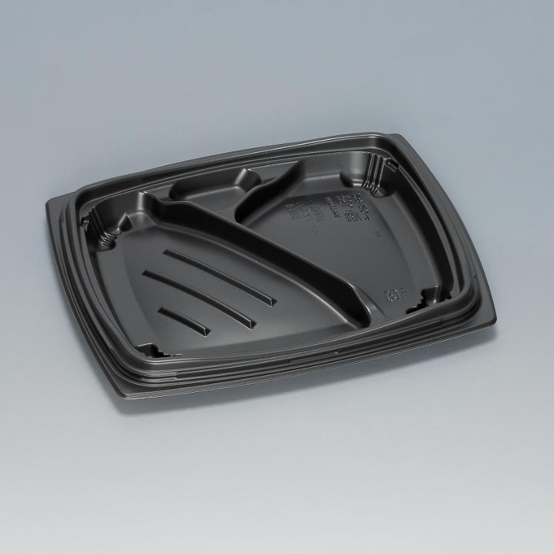 テープ止め作業軽減で作業効率アップ！テープ止めしなくても蓋が開きづらい側面嵌合蓋の為、蓋閉め作業を削減。本体は環境に配慮したバイオマス製品で、食品クレートに3段に収まるLFフタをご用意しています。サイズ：240×195×27mm材質：PPF...