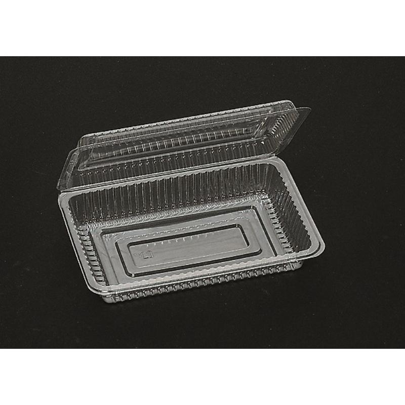 様々なシーンに対応できるリーズナブルな汎用一体式容器。非嵌合のため、輪ゴムやテープ止め、超音波溶着が必要です。※サイズ表記は、蓋を閉じたときの外寸です。高さは、本体＋蓋の合計になります。サイズ：217×145×30mm材質：OPS重量：12...